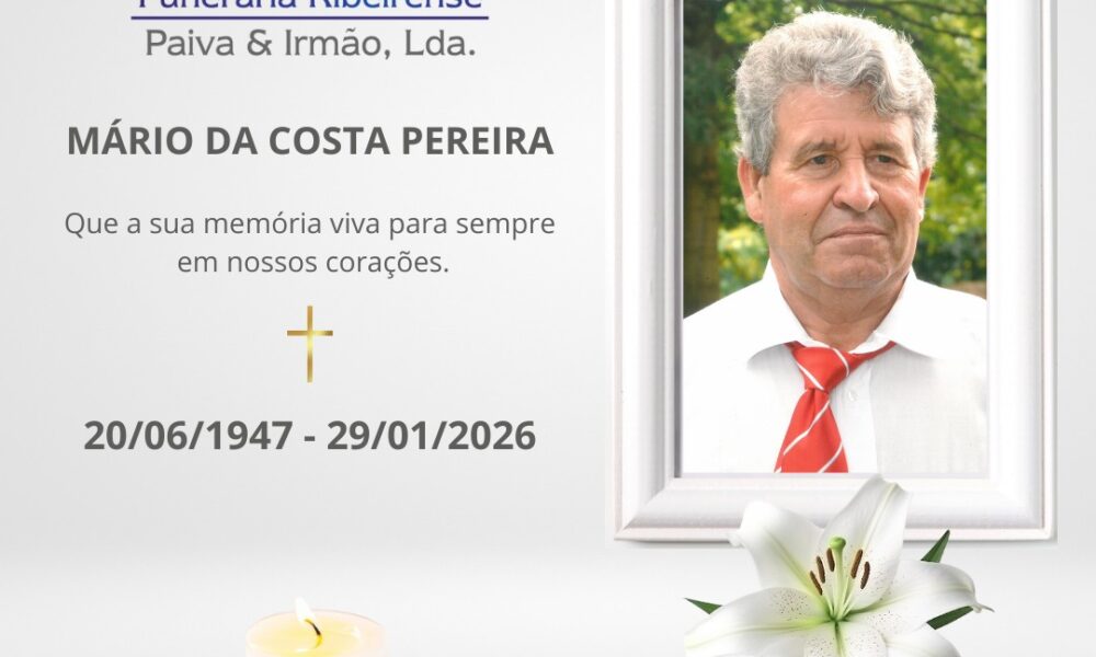 Falecimento de Mário da Costa Pereira - O Notícias da Trofa